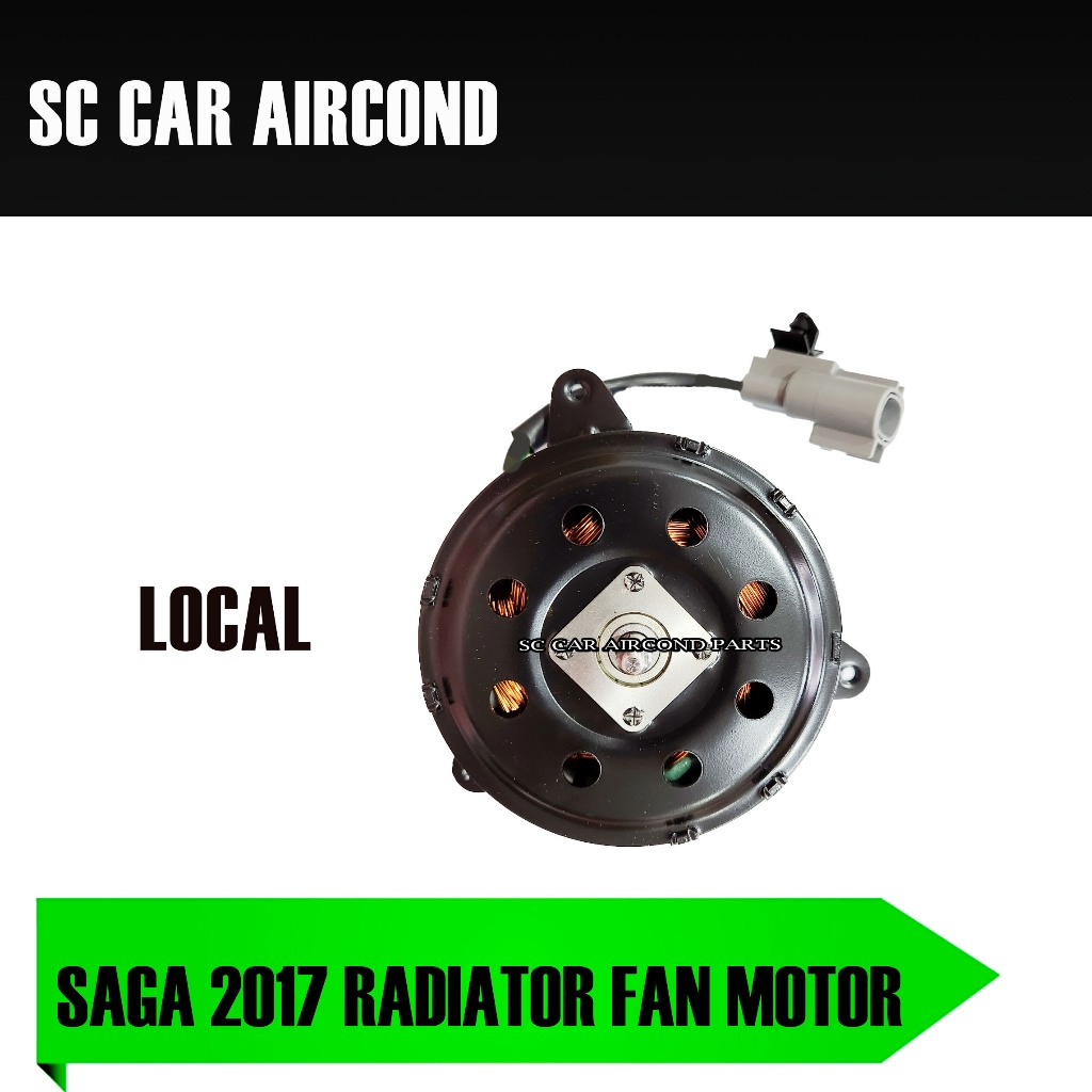 PROTON SAGA 2017 TAIWAN NEW RADIATOR FAN MOTOR (CAR AC) 2 WIRE | Shopee ...