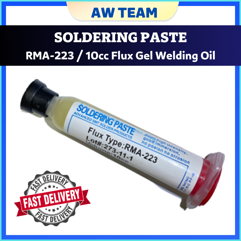 SOLDERING PASTE RMA-223 10cc Flux Gel Welding Oil | Shopee Malaysia