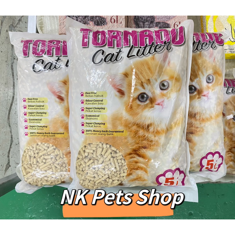 Tornado Pinewood litter 5L (3kg) | Shopee Malaysia