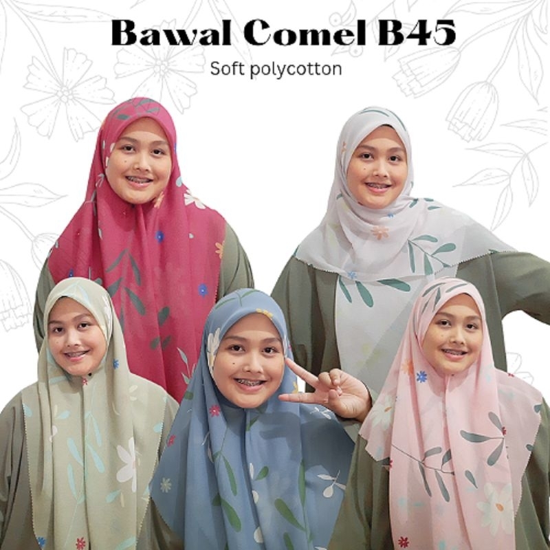 [With ziplock bag & fast delivery] The bunga series printed square B45 ...
