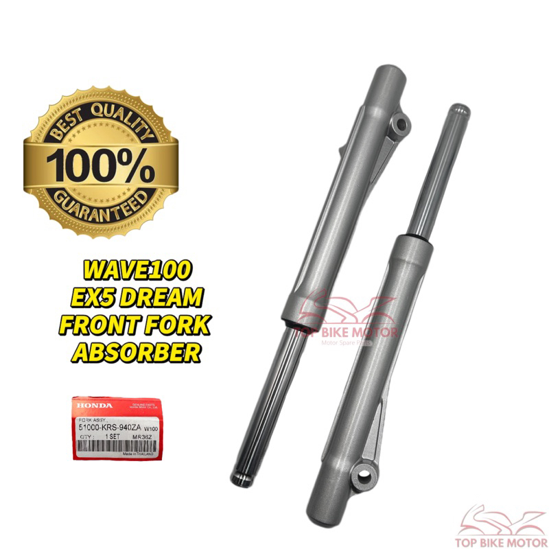HONDA WAVE 100 EX5 DREAM WAVE100 W100 FRONT FORK SET DAMPER ASSY FORK ABSORBER DEPAN | Shopee ...