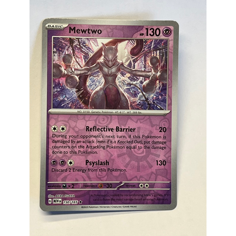 Pokemon TCG SV3.5 151 - Mewtwo - 150/165 - Holo Rare Reverse Holo | Shopee Malaysia