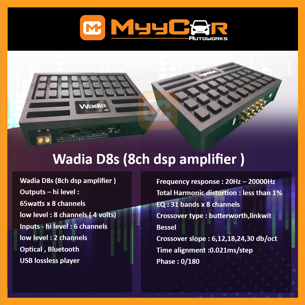 WADIA D8 (2160) - 8 channels DSP amplifier | Shopee Malaysia