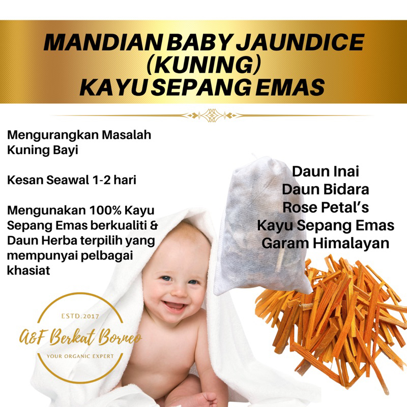 Mandian Kuning Baby Jaundice Kayu Sepang Emas & Pilihan Daun Herba ...