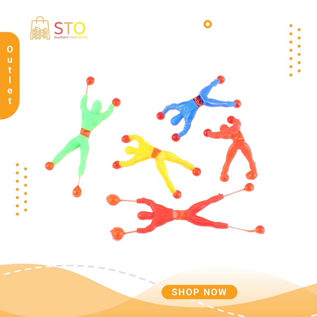 STO Wall Climbing Spider Man Meteor Hammer Kids Toy Decompression ...
