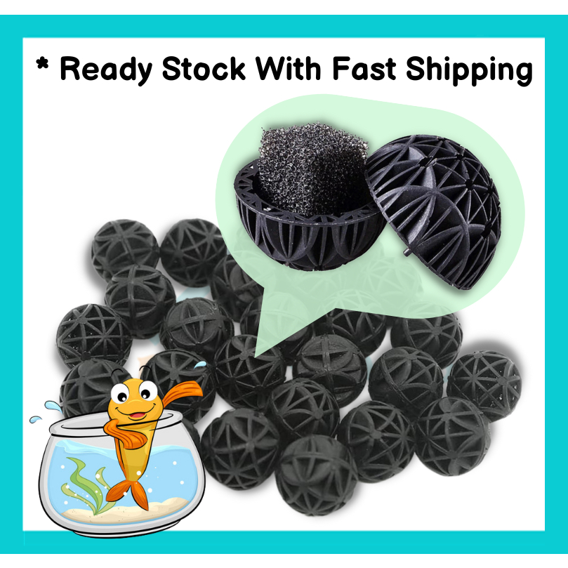 Aim Bio Ball 30mm 38mm Sponge Aquarium Filter Media Bio Home Nitrifying ...