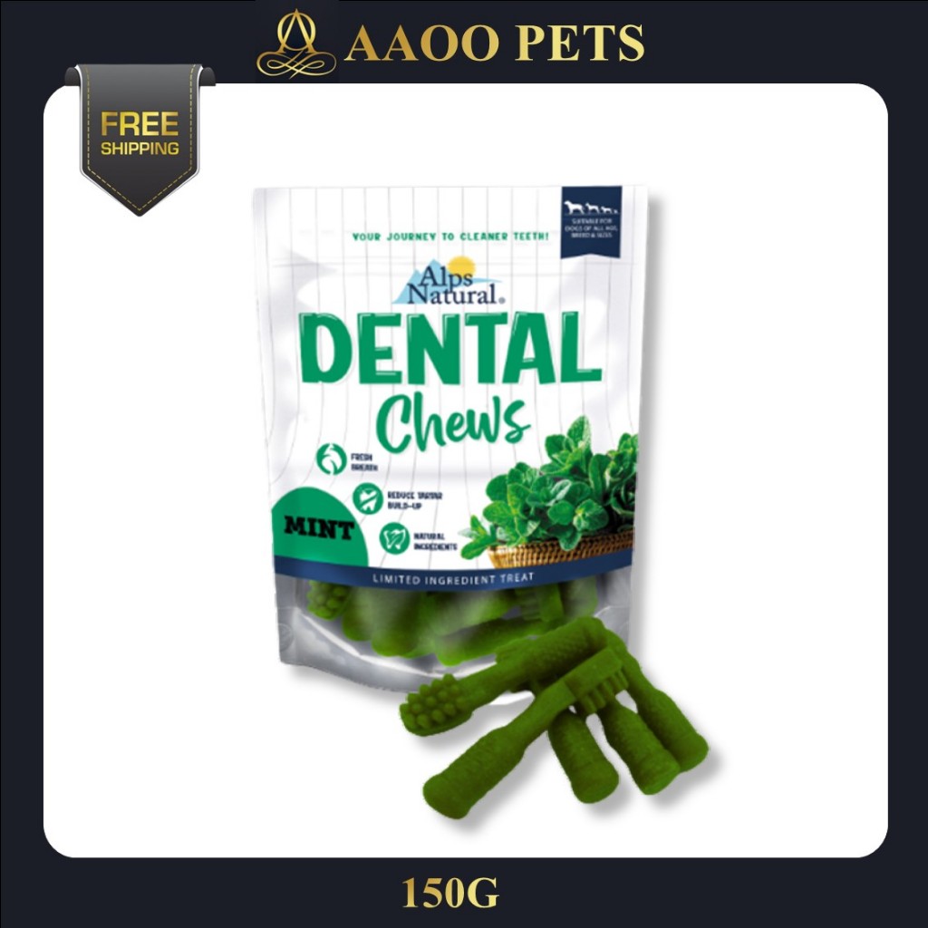 Alps Natural Dental Chew 150g - ( Papaya, Pumpkin, Mint, Milk ...