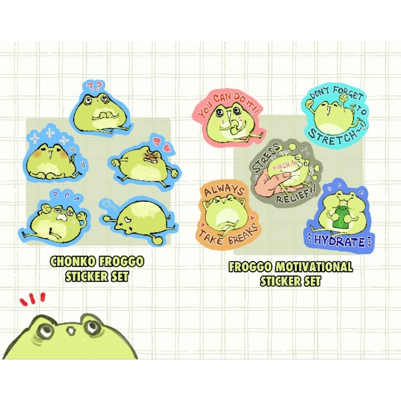 Chonko Froggo /Motivational Froggo sticker set | Shopee Malaysia