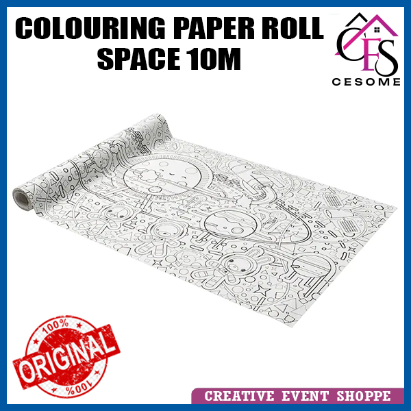 IKEA 💯Original IKEA AFTONSPARV Colouring Paper Roll Space Gulungan ...