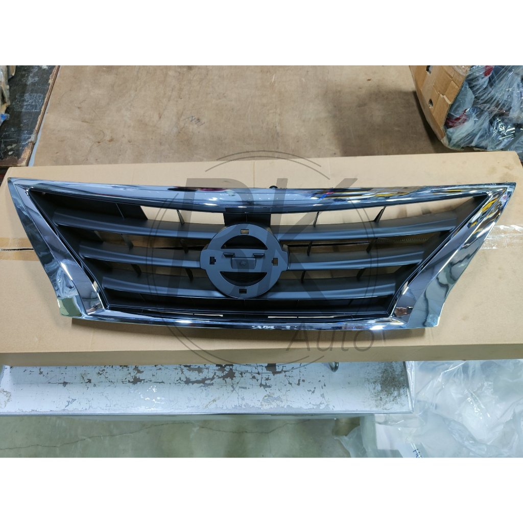 (OEM QUALITY) NISSAN ALMERA 2015 FRONT GRILLE / SARONG DEPAN (BLACK ...