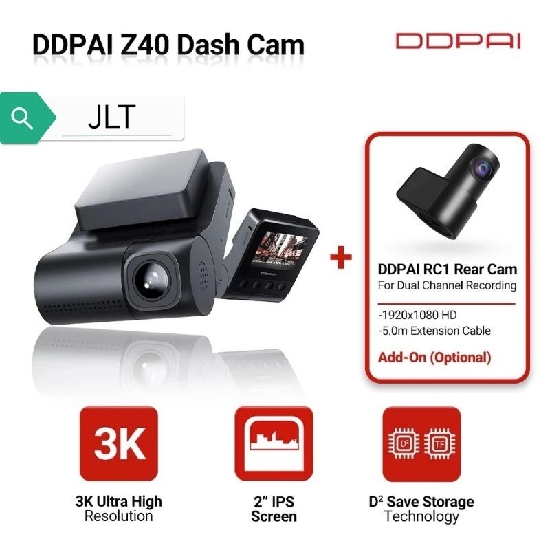 DDPAI Z40 1944P full HD dual GPS WiFi connection car camera Dashboard ...