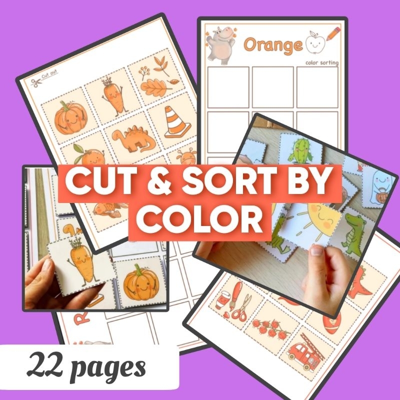 C101 - Cut & Sort by Color - Color Sorting Activities (PDF) | Shopee ...