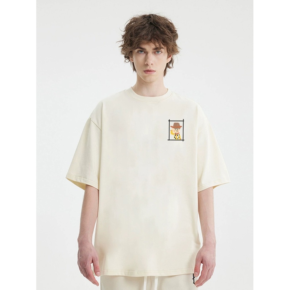 WASSUP HEODS Men's Round Neck Tee - Trendy Brand, Loose Fit, Summer New ...