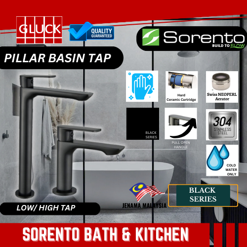SORENTO SRTWT 7203-BL HIGH BASIN TAP /SRTWT 7202-BL LOW BASIN TAP ...
