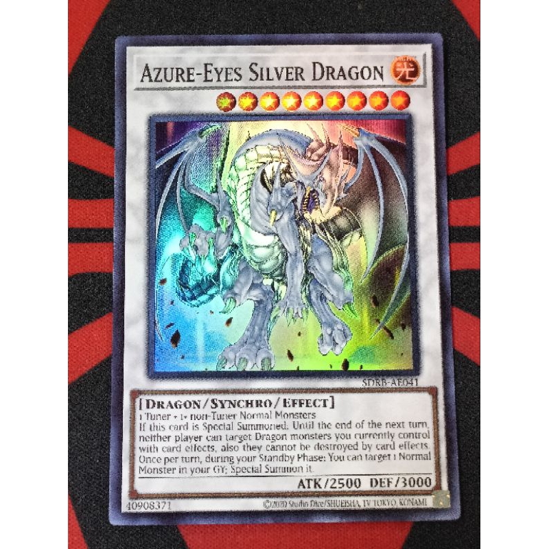 YUGIOH KONAMI SDRB-AE041 Azure-Eyes Silver Dragon (Super Rare) | Shopee Malaysia