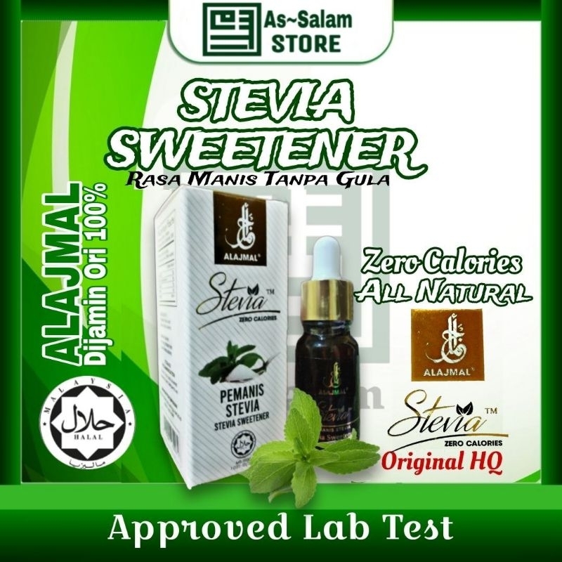 STEVIA ALAJMAL Ori HQ Sweetener Rebaudiana No Calories Diet AJMAL Gula ...