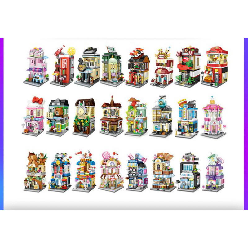 LOZ mini block assorted mini street building nano block | Shopee Malaysia