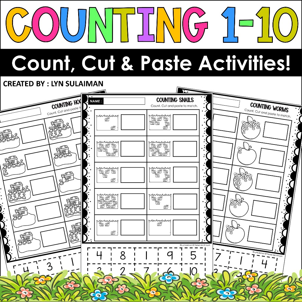 [PDF] NUMBER 1-10 Worksheet - Count, Cut & Paste | Shopee Malaysia