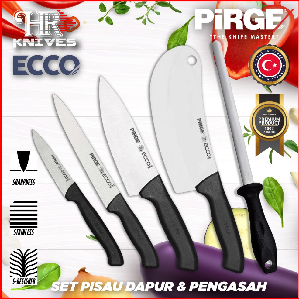 PIRGE ECCO Set Pisau Dapur - Set Pisau Dapur -Kitchen Knife Set - Pisau ...