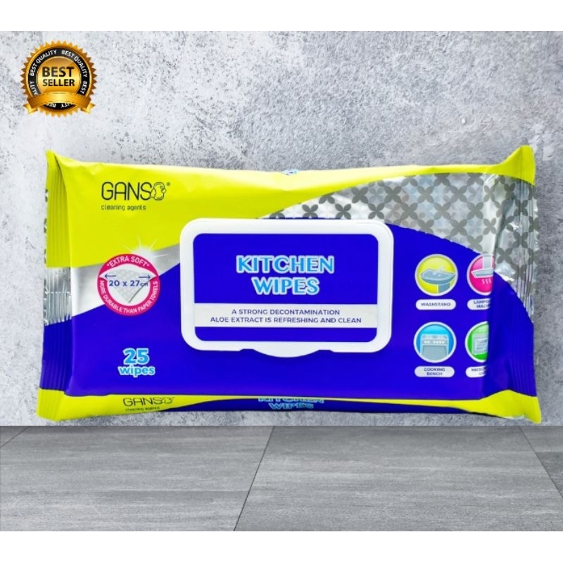 [ READY STOCK ] GANSO Kitchen Wipes Tisu Dapur ( 25 Sheets/ Pack ...