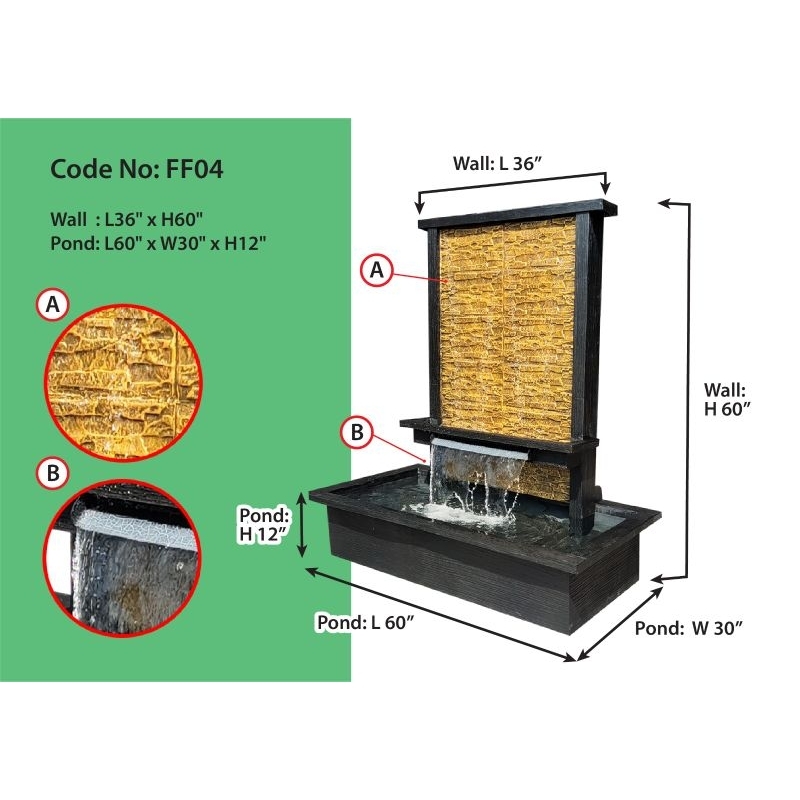 fiber fountain(fiber waterfall) | Shopee Malaysia