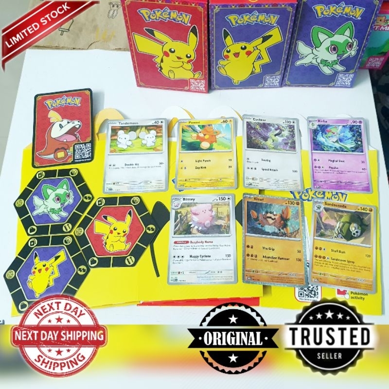 McDonald's Happy Meal 2023: Pokemon Match Battle Pikachu Scarlet Violet ...