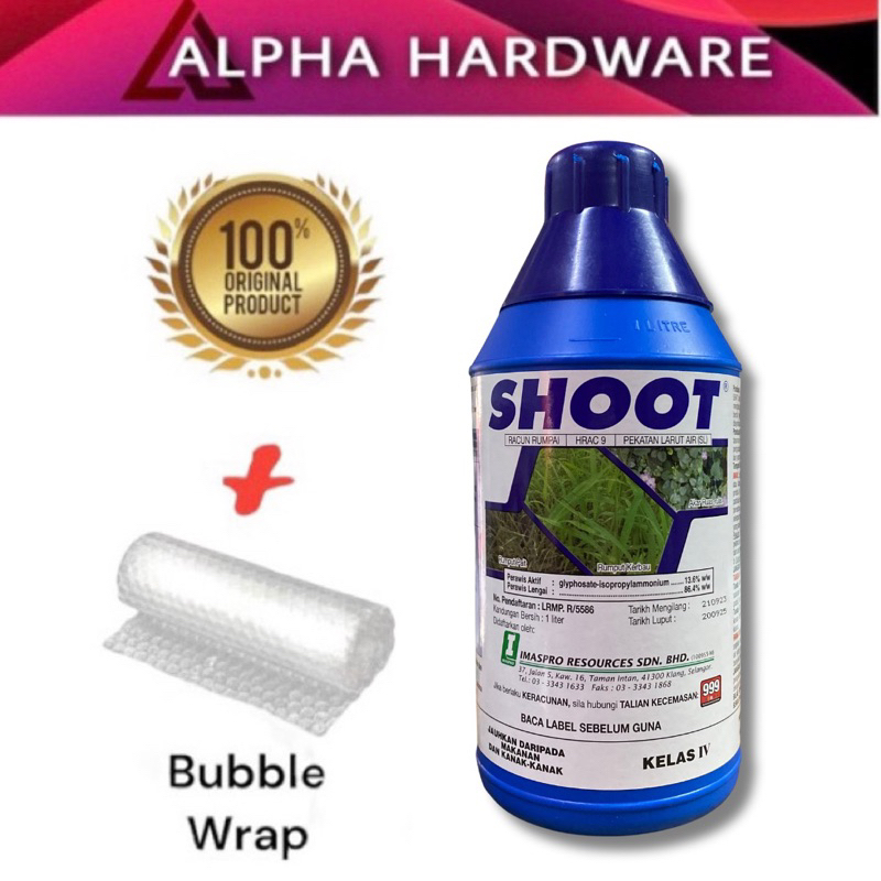 SHOOT CMC 1L Herbicide / Racun Rumput Lalang Glyphosate 13.6% Original ...