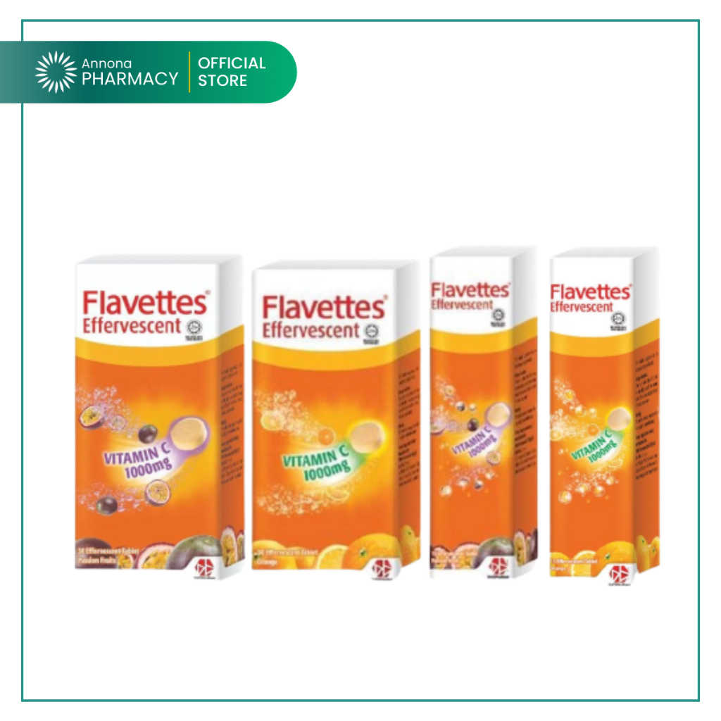 FLAVETTES Effervescent Vitamin C 1000mg | Shopee Malaysia