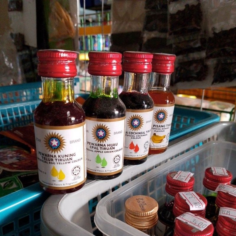(3 botol) esen vanila / pewarna makan yg dibenarkan STAR BRAND | Shopee ...