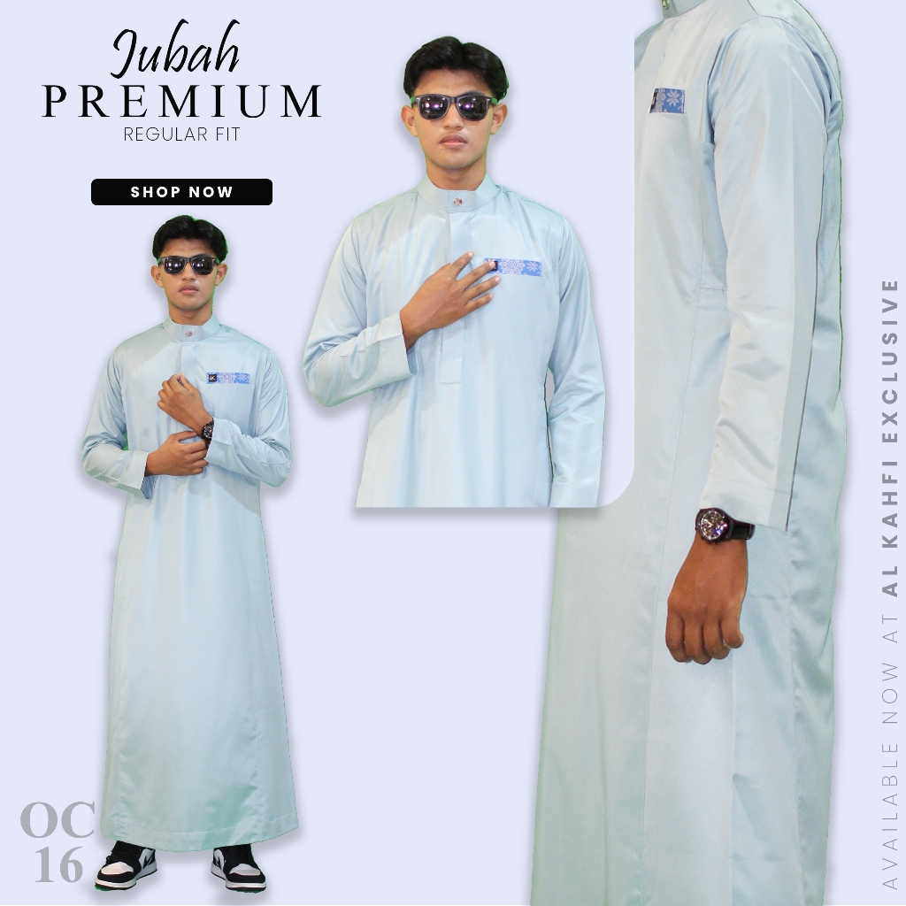 Jubah Lelaki Premium Regular Fit Al Kahfi OC16 | Shopee Malaysia