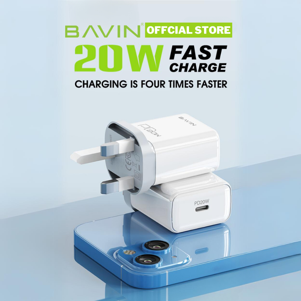 BAVIN PC827E 20W PD Fast Charging Wall Charger | Shopee Malaysia