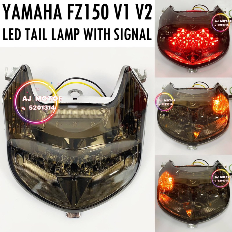YAMAHA FZ150 V1 V2 TAIL LAMP LED WITH SIGNAL LIGHT FZ LAMPU BELAKANG ...