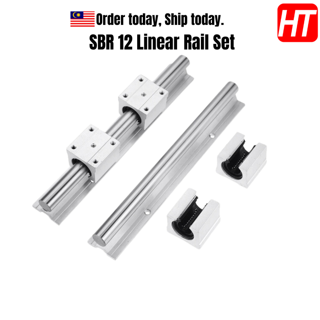 [1PC] SBR12 Linear Guide Shaft Rail, SBR 12 Bushing Bearing Block ...