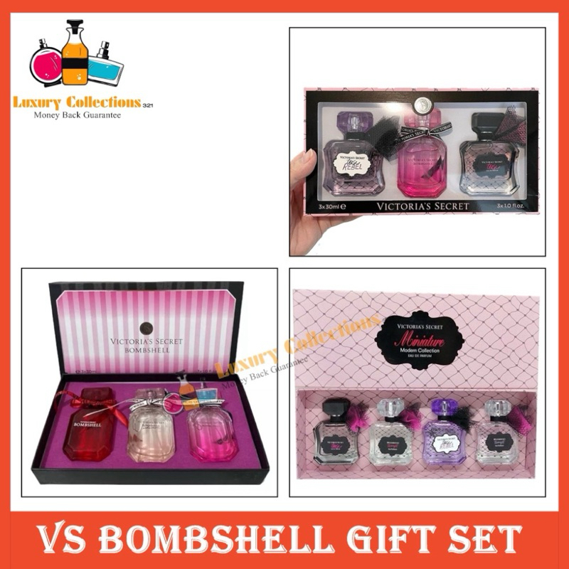 🔶💯 Victoria Secret Bombshell / Tease - 3in1 / 4in1 Perfume Gift Set | Shopee Malaysia
