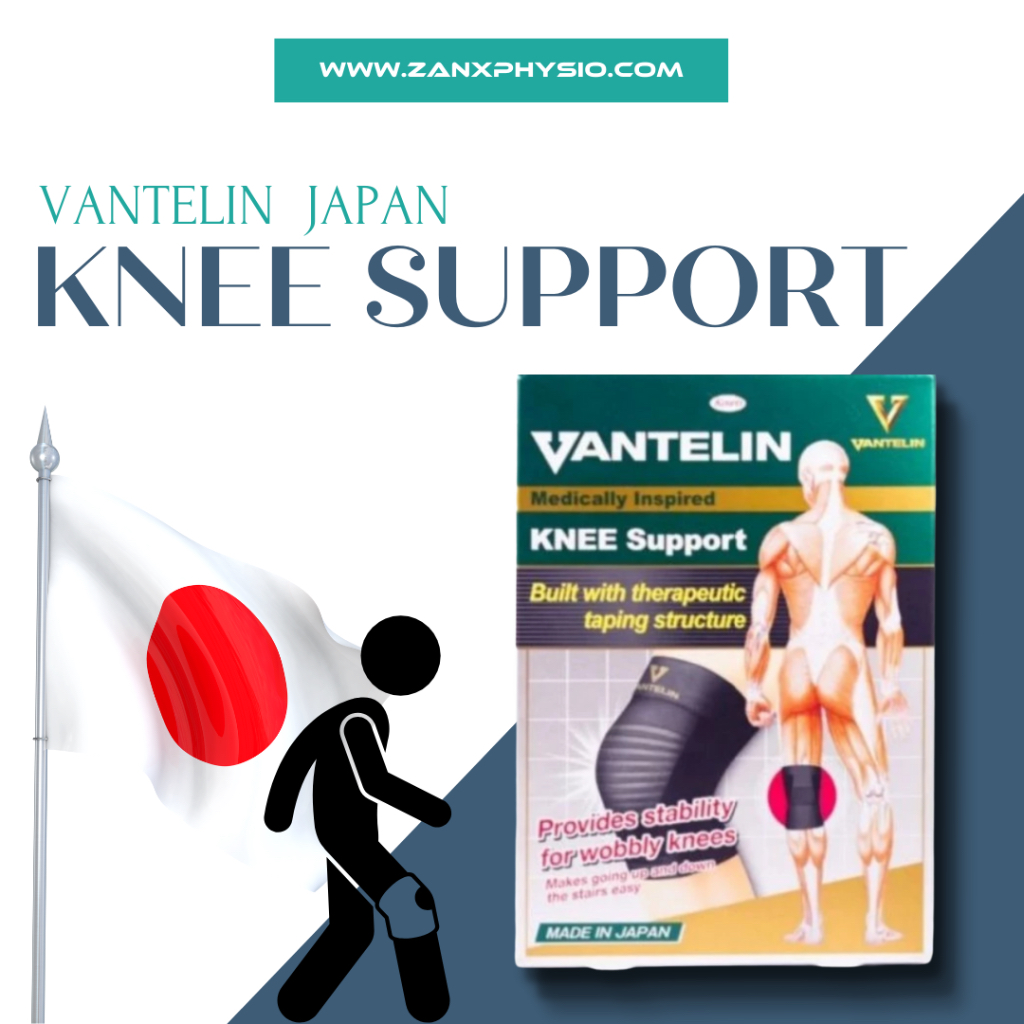 Japan Medical Grade Vantelin Knee Support - Black (S,M,L,XL) | Shopee ...