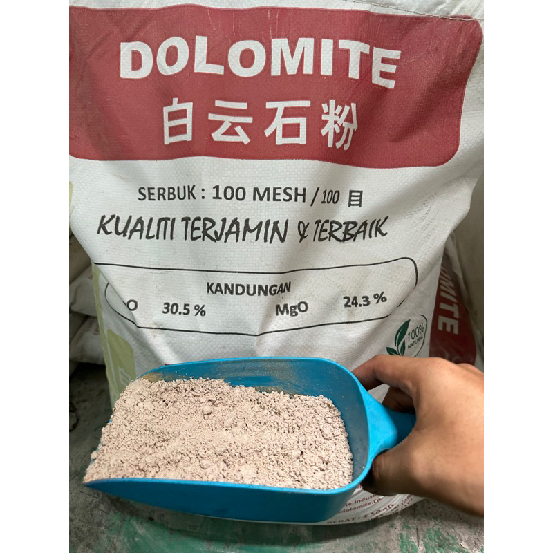 1kg Dolomite PDI, Kapur Pertanian 35% CaO, 21.9% MgO | Shopee Malaysia