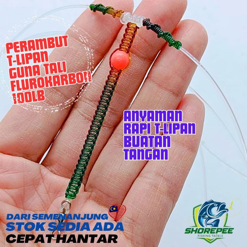 Perambut T-Lipan Serbaguna Tali Hantu Flurokarbon 100lb luksinar ...