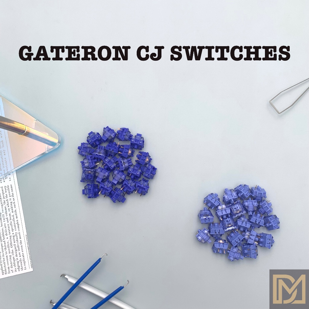 [LOCAL STOCK] Gateron BOX CJ Switch 3/5 pin Purple Blue Switches POM ...