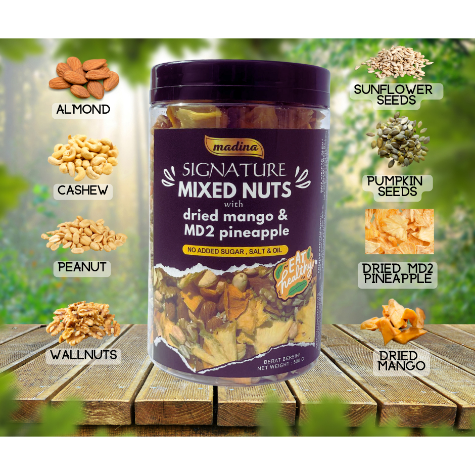 [UNSALTED, ROASTED] Mix Nuts with Seeds & Fruits/USA Almond/Cashew Nuts ...