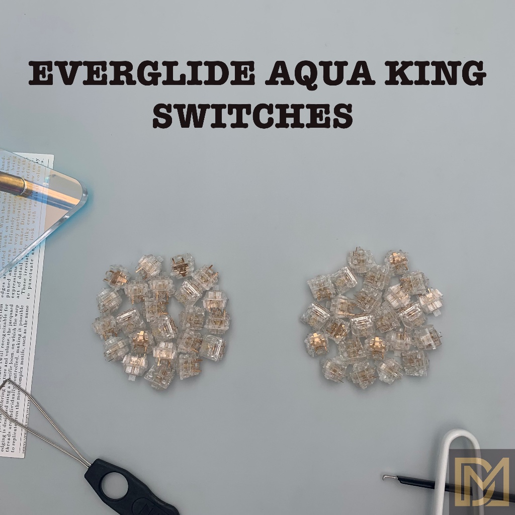 [LOCAL STOCK] Everglide Aqua King v3 Switches 62g/67g Linear Switch 5 pin Switch Mechanical ...
