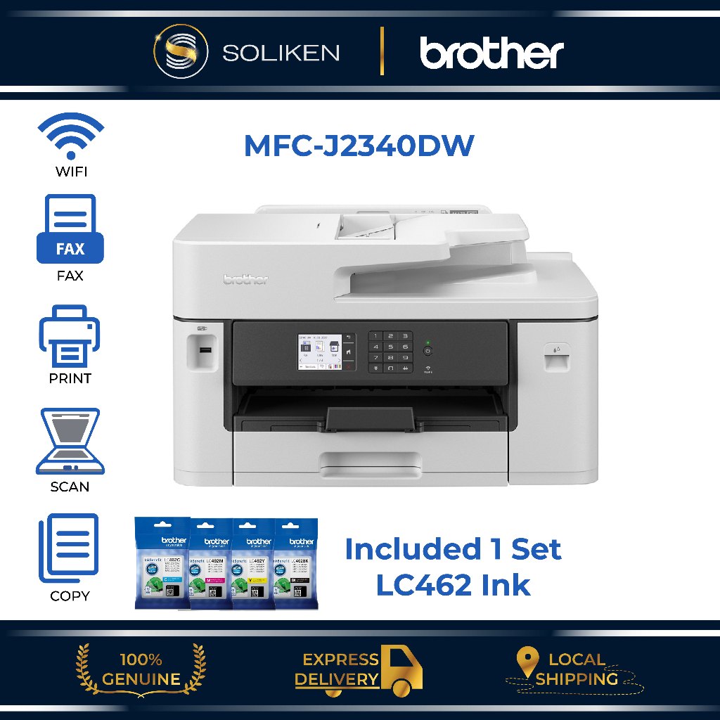 BROTHER MFC-J2340DW AIO A3 PRINTER | Shopee Malaysia