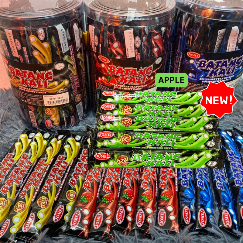 Batang Kali Sour Gummy Stick 40pcs Halal Jomei Chewy Candy | Shopee ...