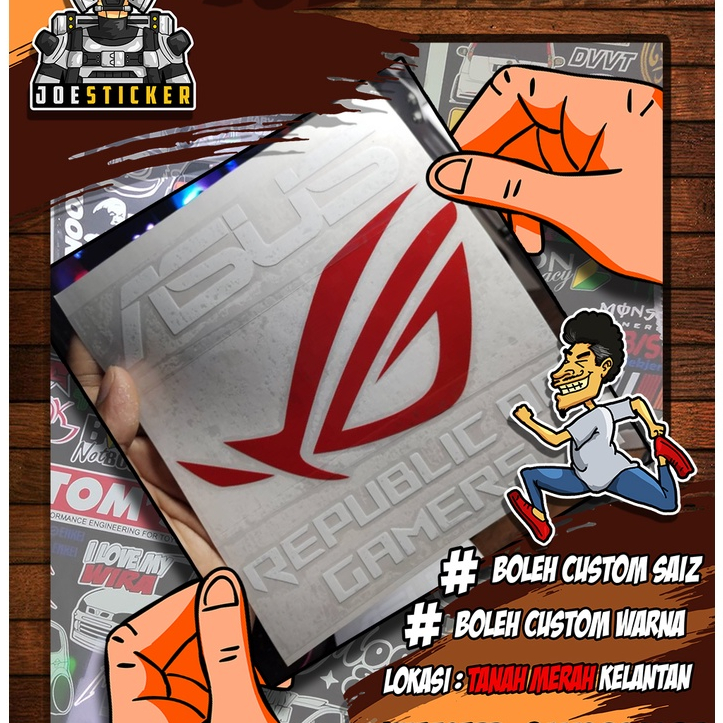 STICKER ASUS ROG PELBAGAI SAIZ | Shopee Malaysia