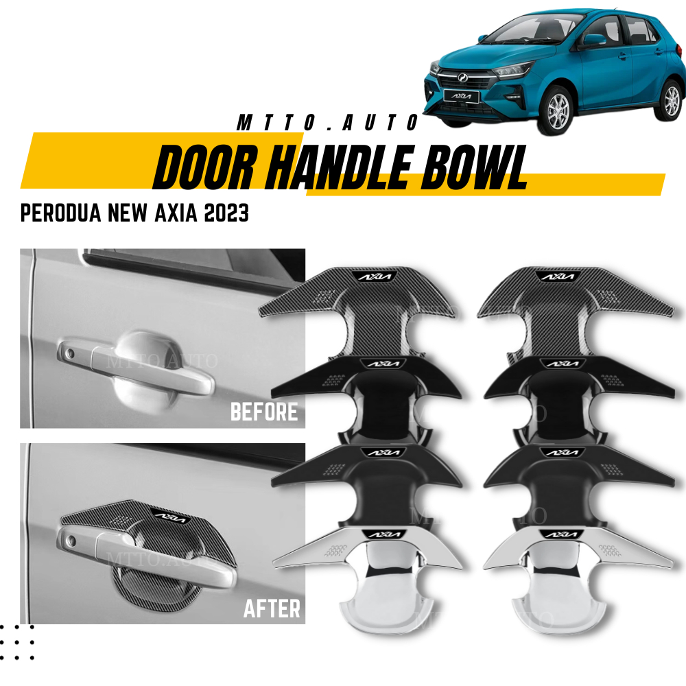 MTTO Perodua New Axia 2023 Exterior Car Outside Door Handle Bowl Cover ...