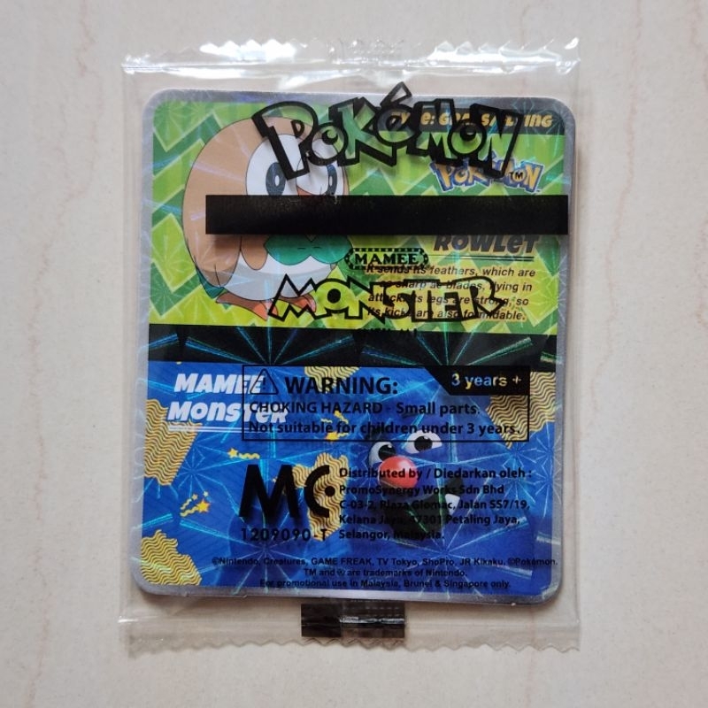 Mamee Monster X Pokemon Sticker Rowley 2023 Edition | Shopee Malaysia