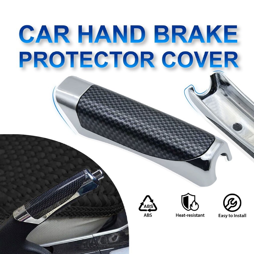 Universal Car Hand Brake Cover Carbon Fiber Decoration Case Anti Slip ...