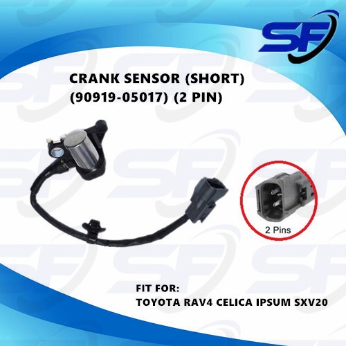 TOYOTA RAV4 CELICA IPSUM SXV20 CRANK SENSOR (SHORT) 90919-05017 (2 PIN ...