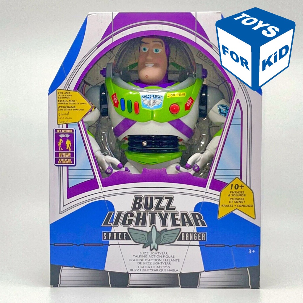 Disney Buzz Lightyear Interactive Authentic Talking Action Figure ...