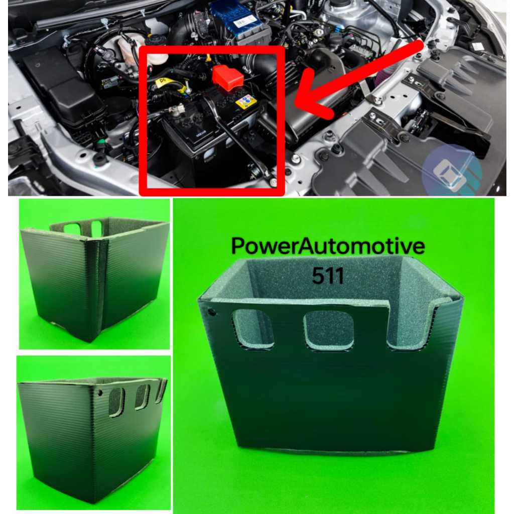 Perodua Aruz / Toyota Rush Battery Protection Cover - NS40 M42 BATTERY ...