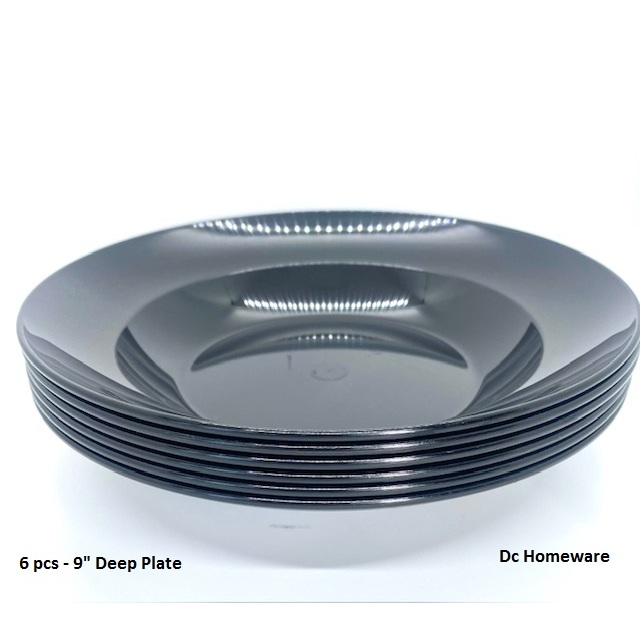 Black ~ 8 " 9" Round Deep Plate 6pcs Pinggan Plastik [Sweet Home] 盘子 ...